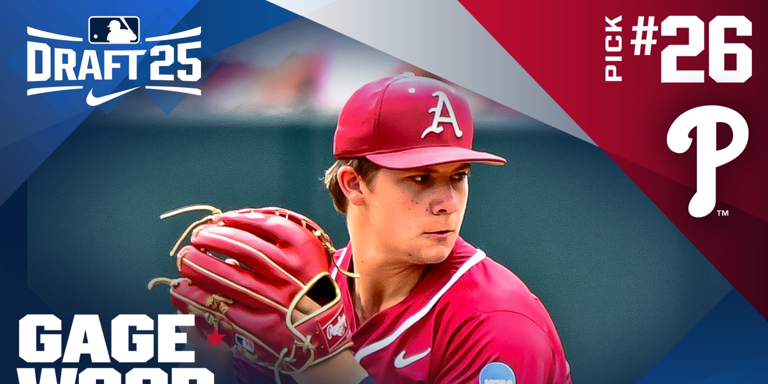 Gage Wood drafted No. 26 by Phillies in 2025 MLB Draft