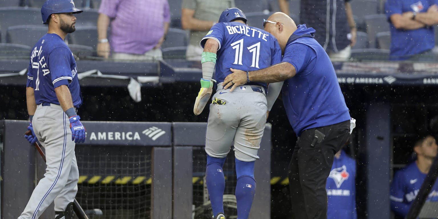 Bo Bichette placed on injured list with left knee sprain