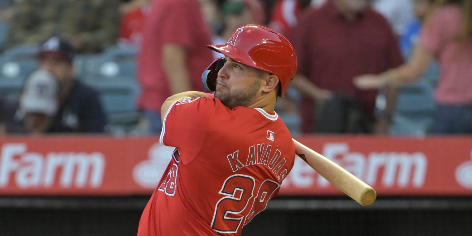 Niko Kavadas makes Major League debut after trade to Angels