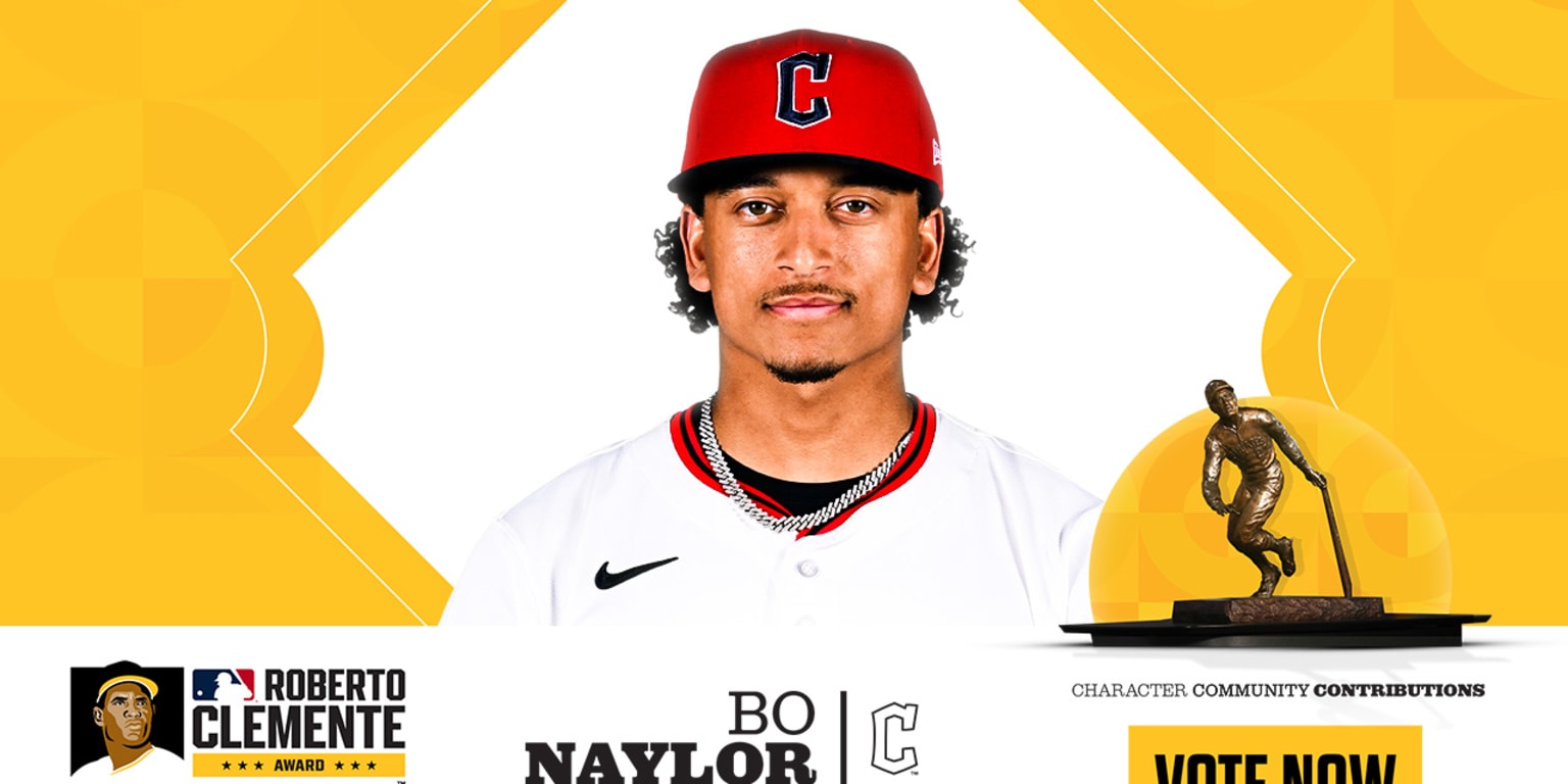Bo Naylor earns Guardians' nomination for Roberto Clemente Award