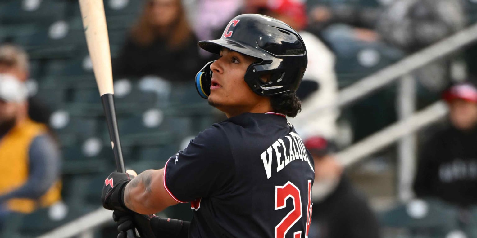 Ralphy Velazquez singles while mic'd up during Spring Breakout