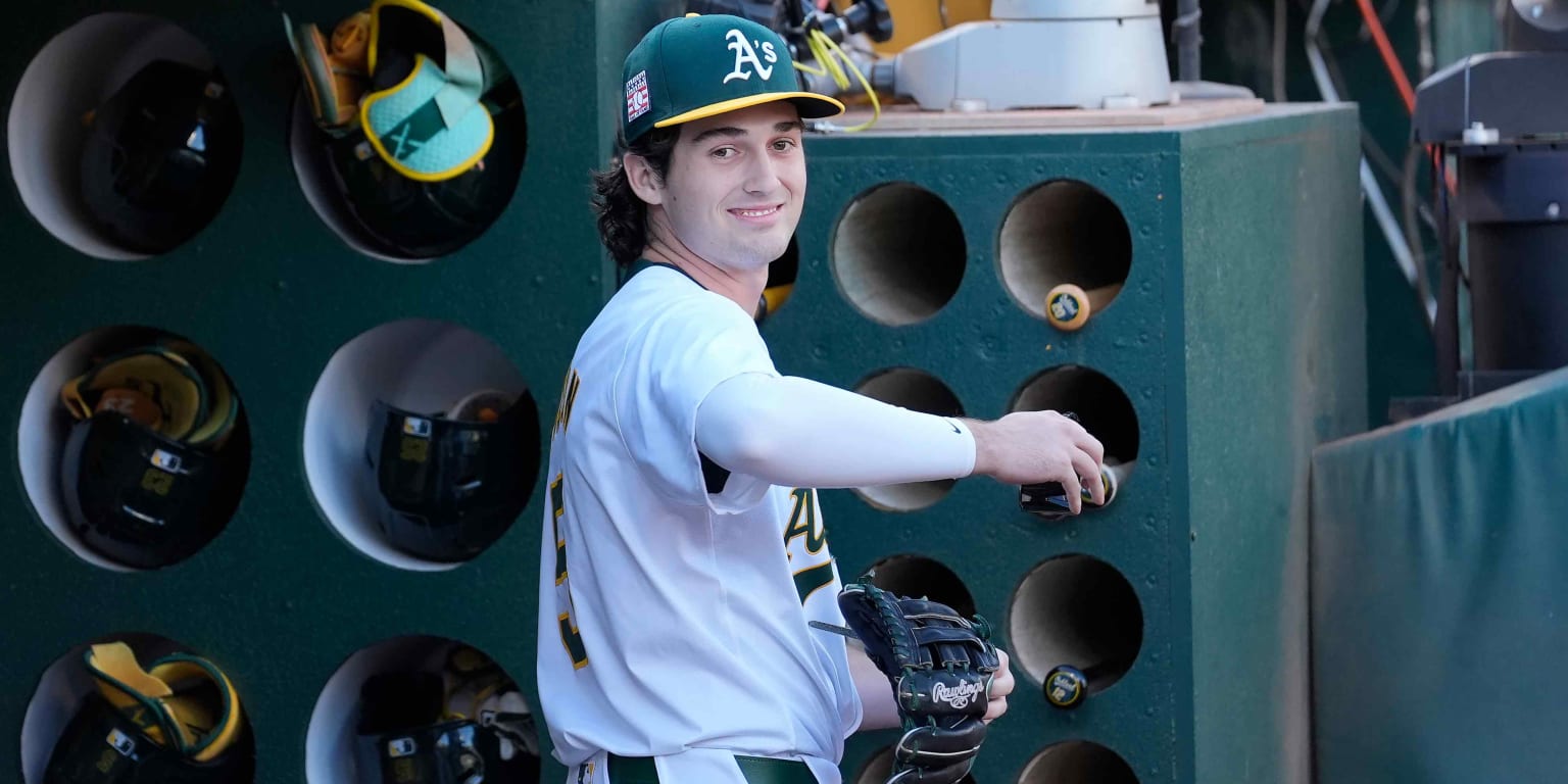 Jacob Wilson talks offseason work at Athletics Spring Training
