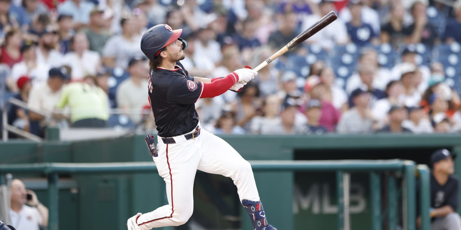 Dylan Crews hits first career home run against Yankees