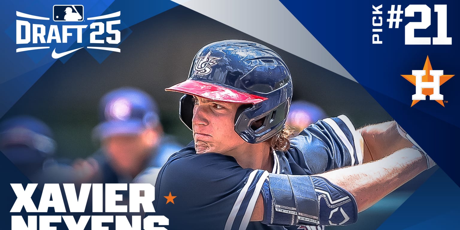Xavier Neyens drafted No. 21 by Astros in 2025 MLB Draft