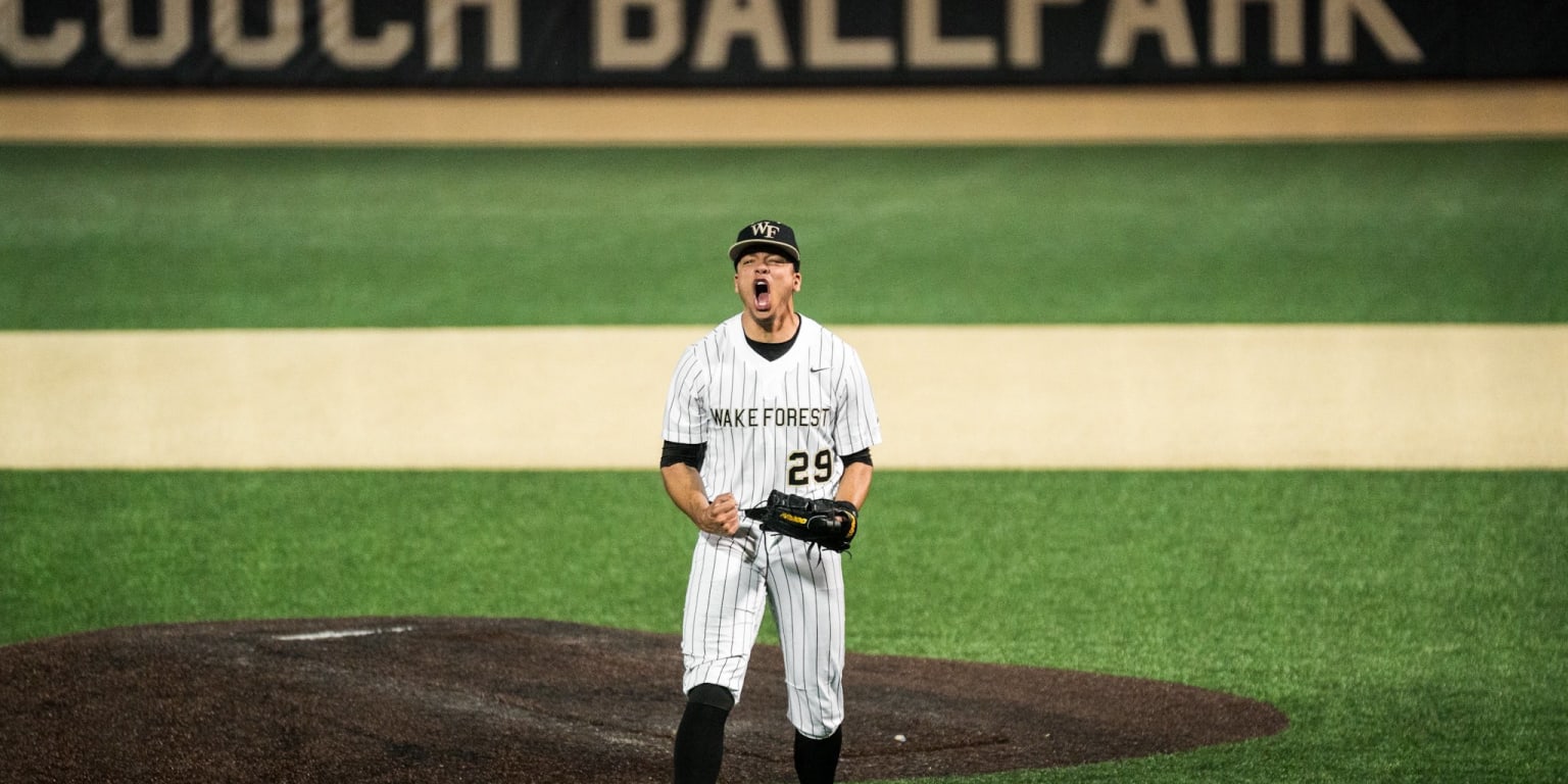 Wake Forest pitcher Chase Burns strikes out 15 batters in ACC Tournament