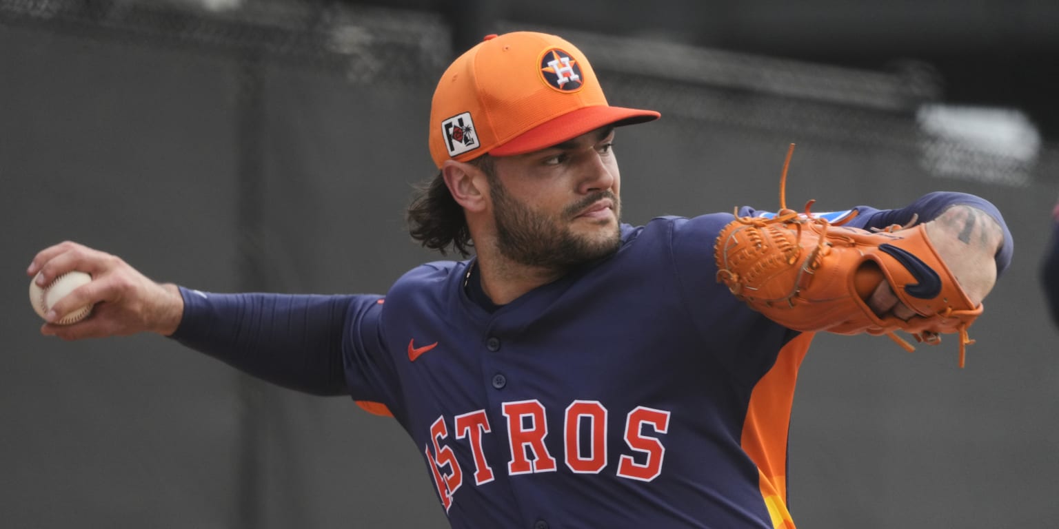 Lance McCullers Jr. faces Astros hitters on back fields