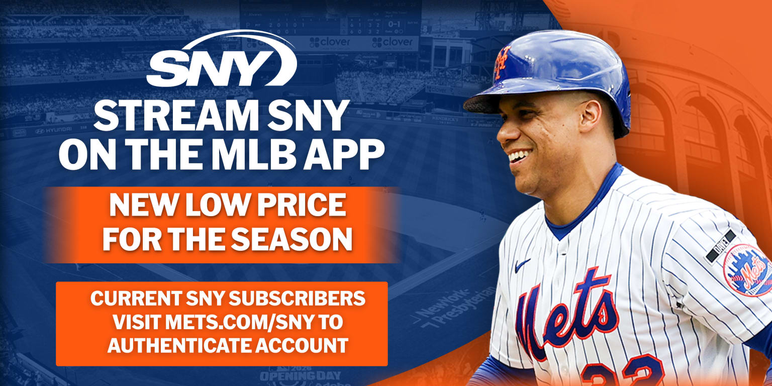 SNY, MLB streaming games for 2026