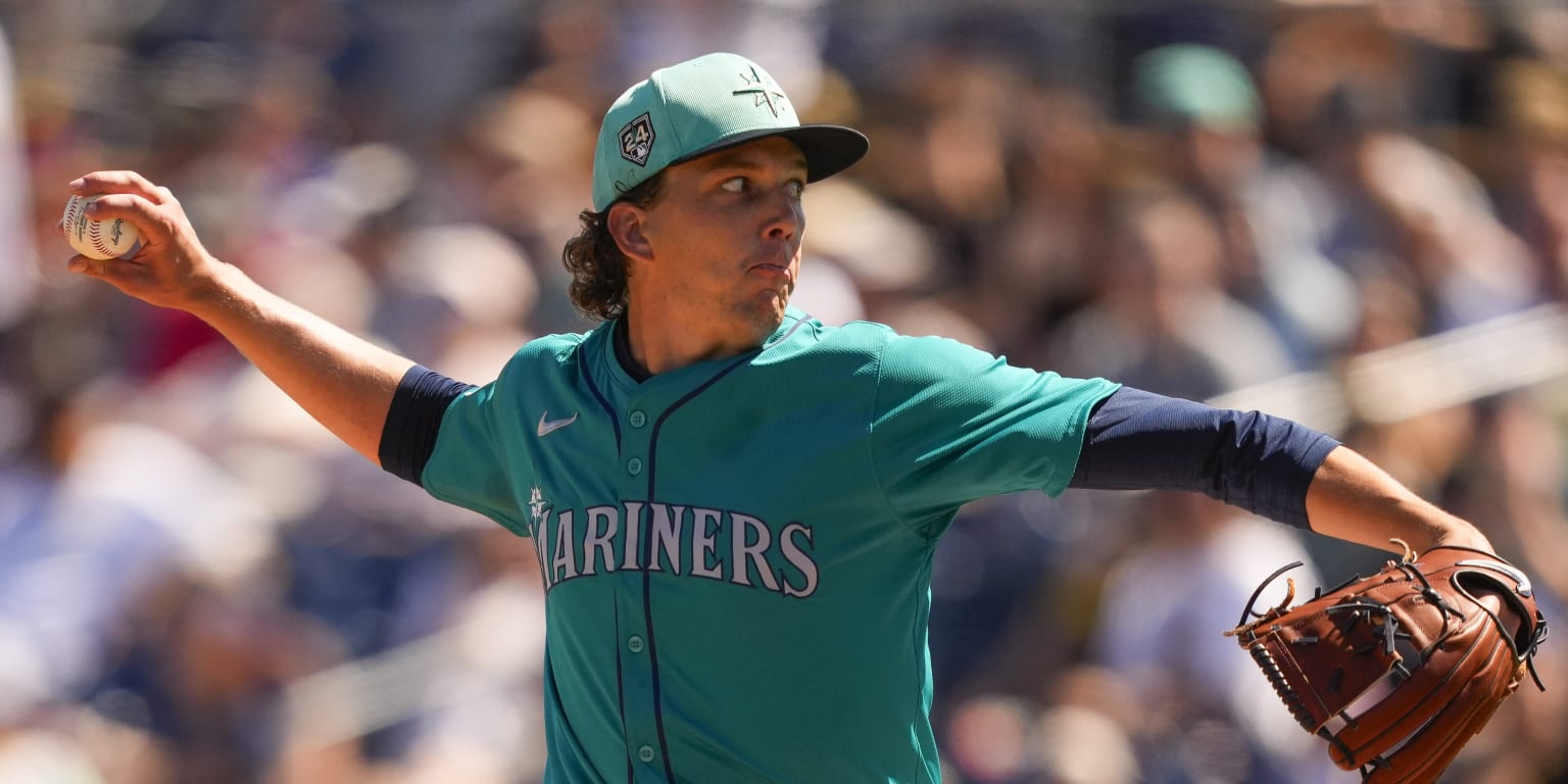 Logan Gilbert logs scoreless spring start in Mariners' loss to D-backs