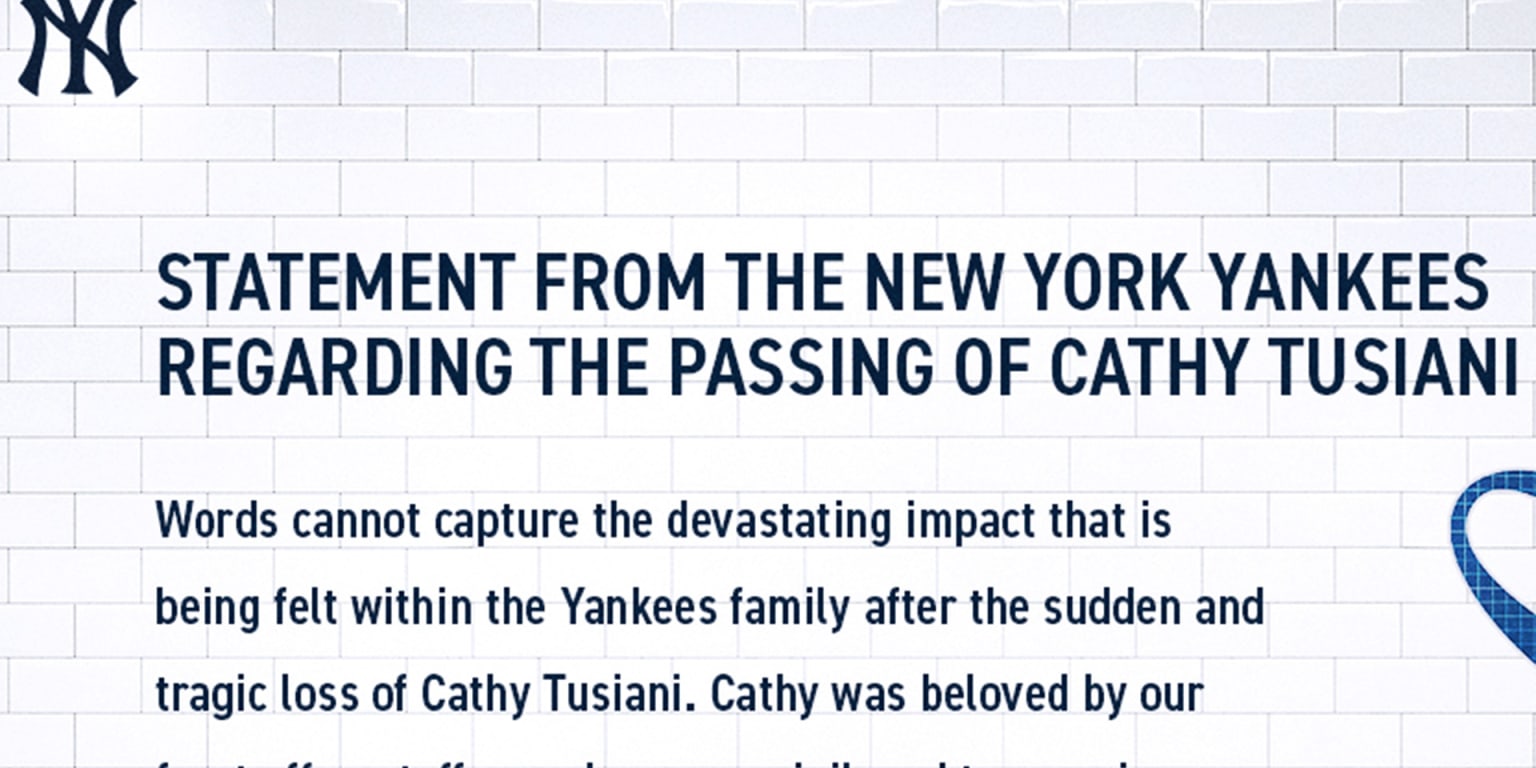 Yankees mourn sudden loss of Cathy Tusiani