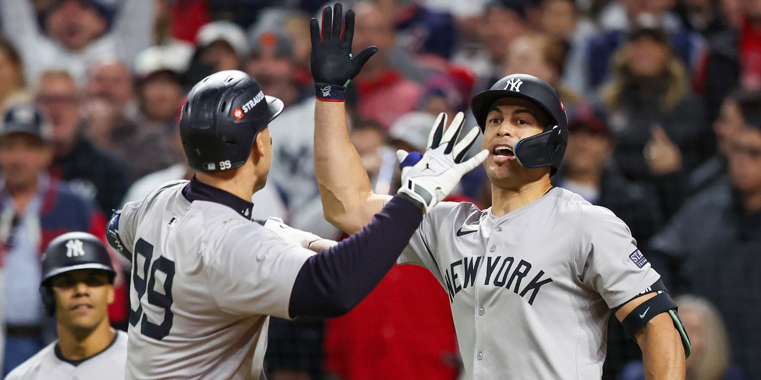 Aaron Judge, Giancarlo Stanton go back-to-back in ALCS Game 3