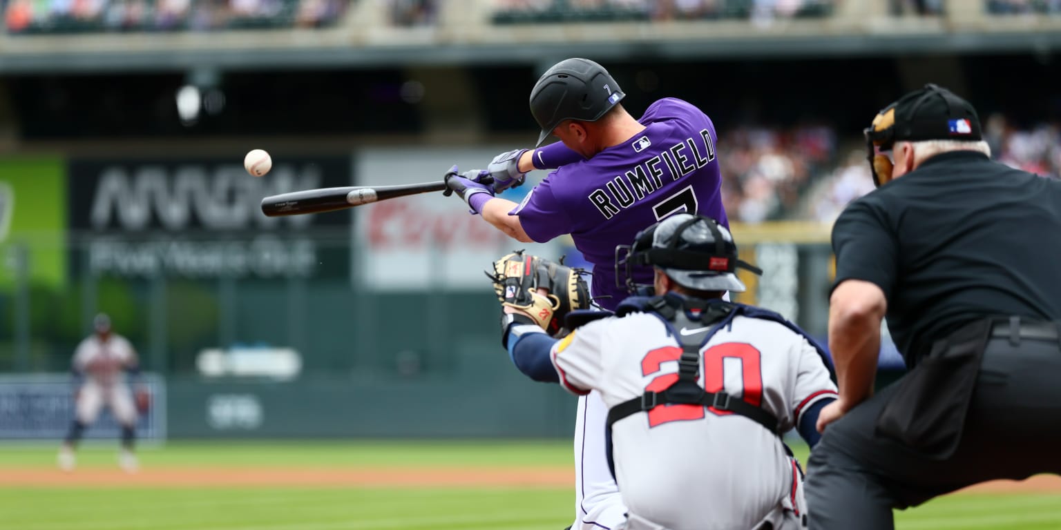 TJ Rumfield avoiding strikeouts for Rockies