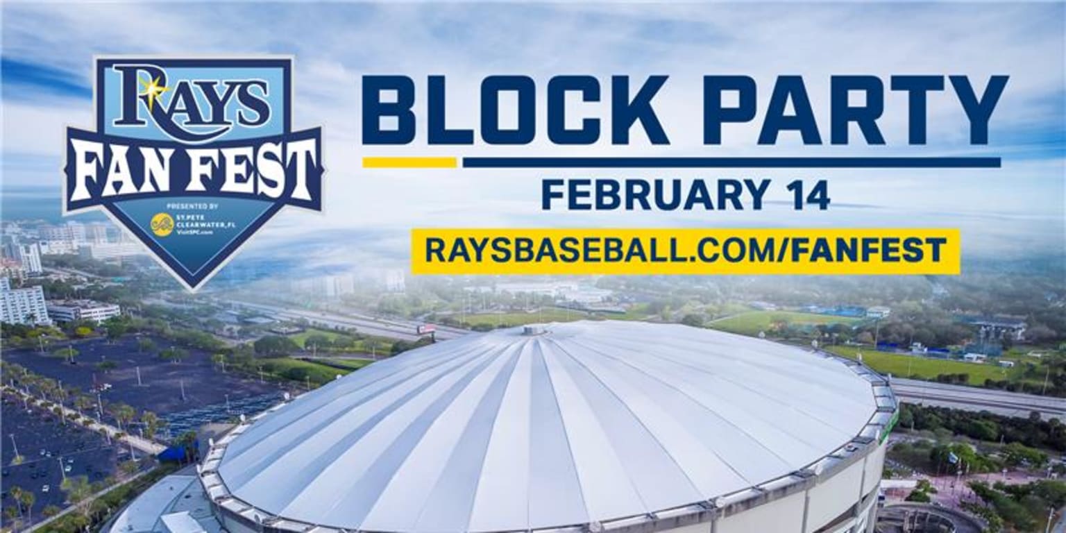 Rays announce 2026 Fan Fest Block Party outside Tropicana Field