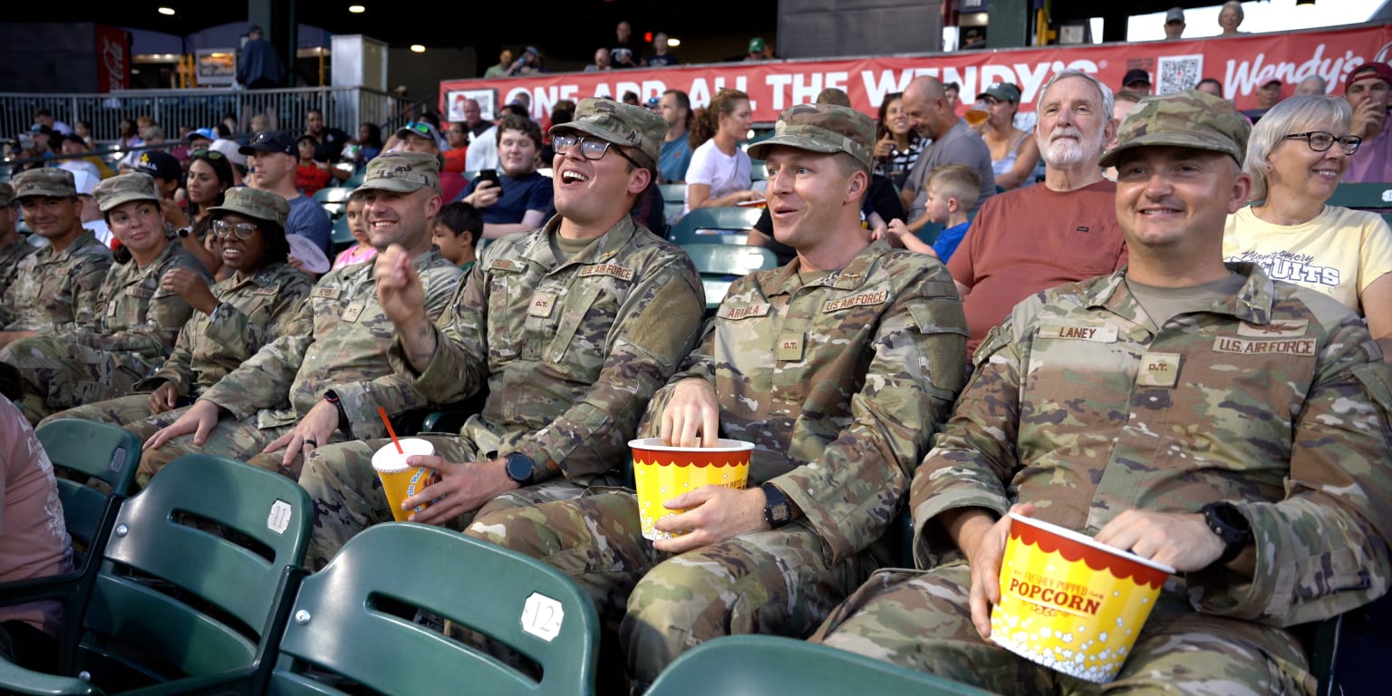 Montgomery Biscuits military heroes celebration