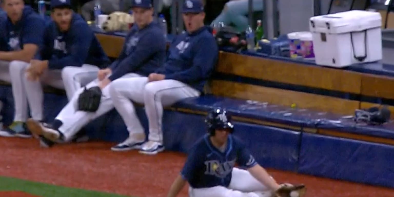 Another Rays ballboy makes great defensive play