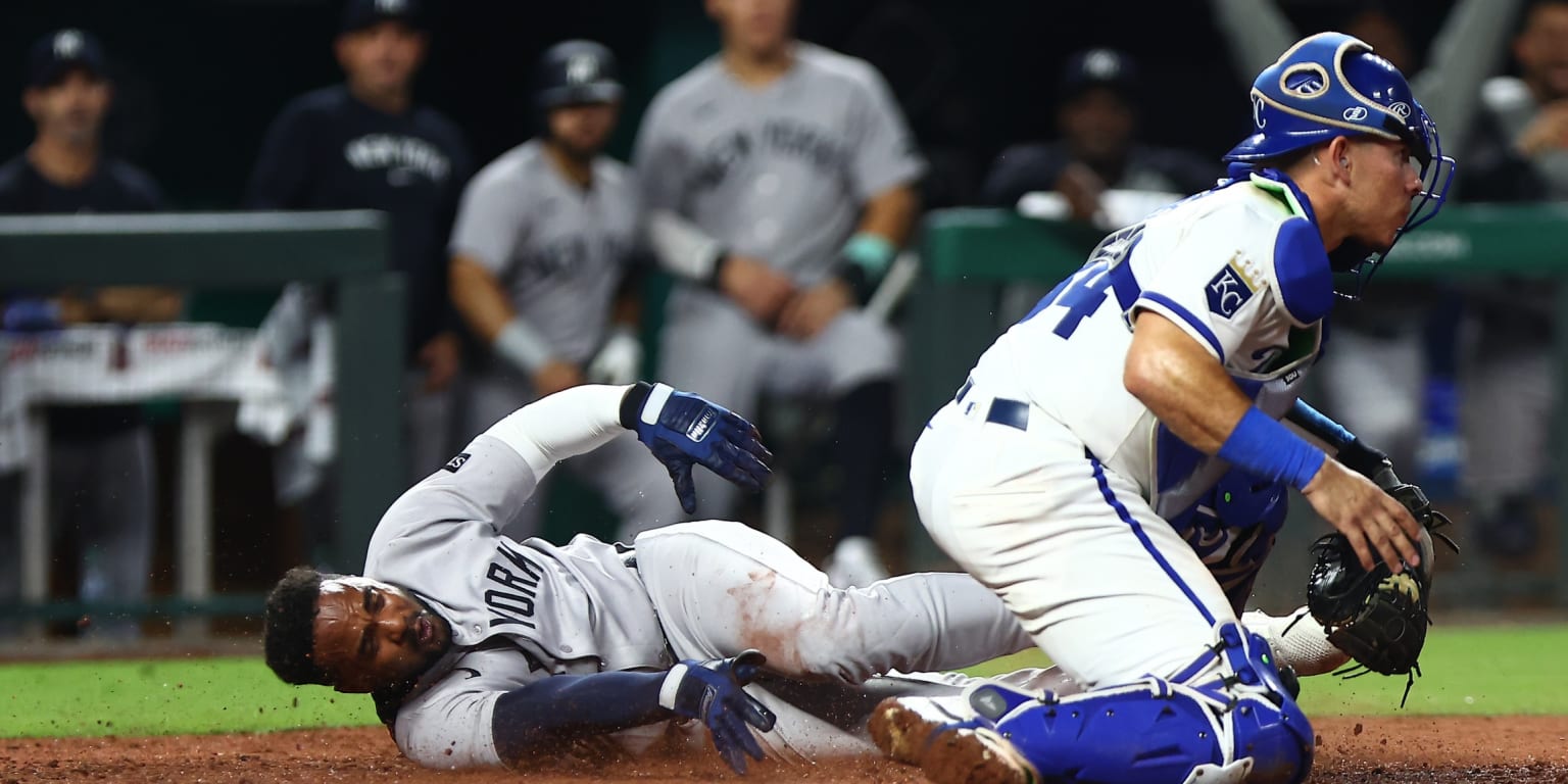 Pablo Reyes scores on wild play as Yankees shut out Royals