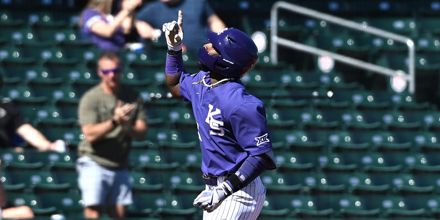Kansas State's Kaelen Culpepper swats first homer