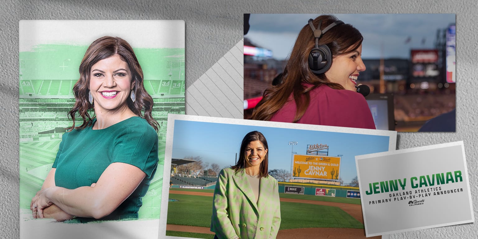 New A’s announcer Jenny Cavnar ready to make history as MLB's first ...