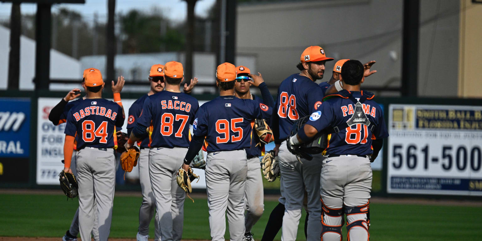 Astros uniform number assignments at Spring Training