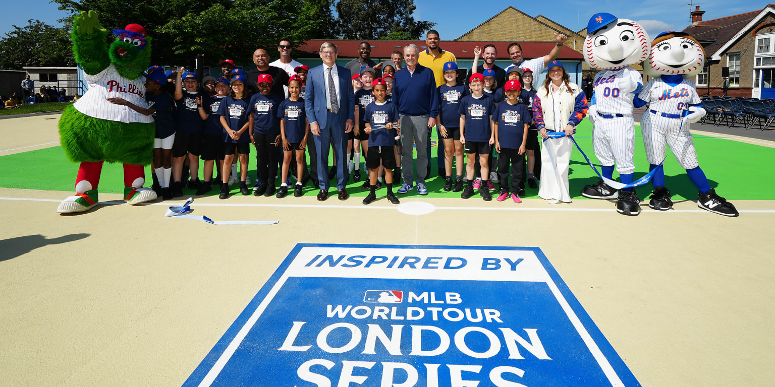 MLB opens baseball field at British primary school