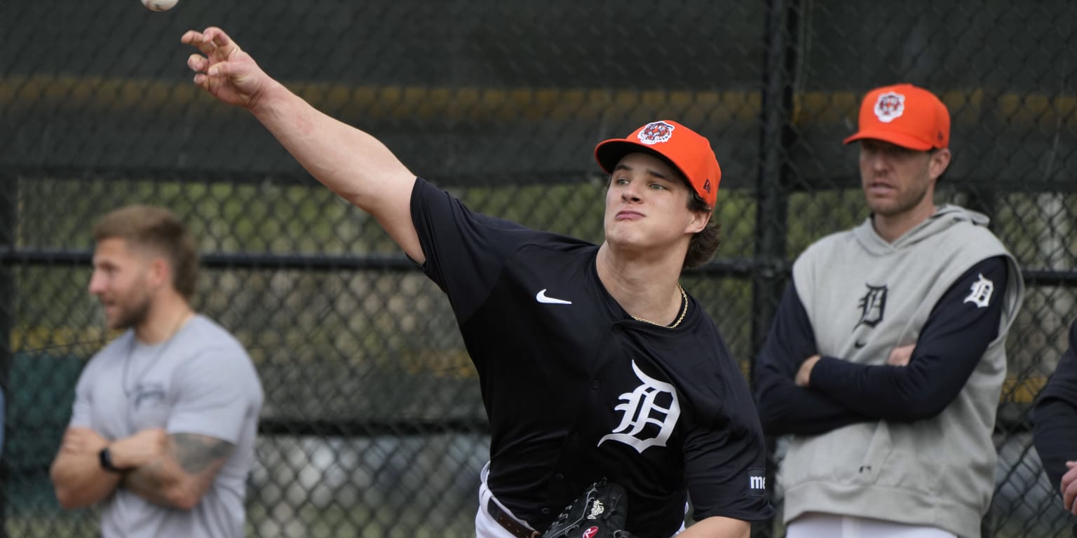 Jackson Jobe facing MLB hitters in Spring Training