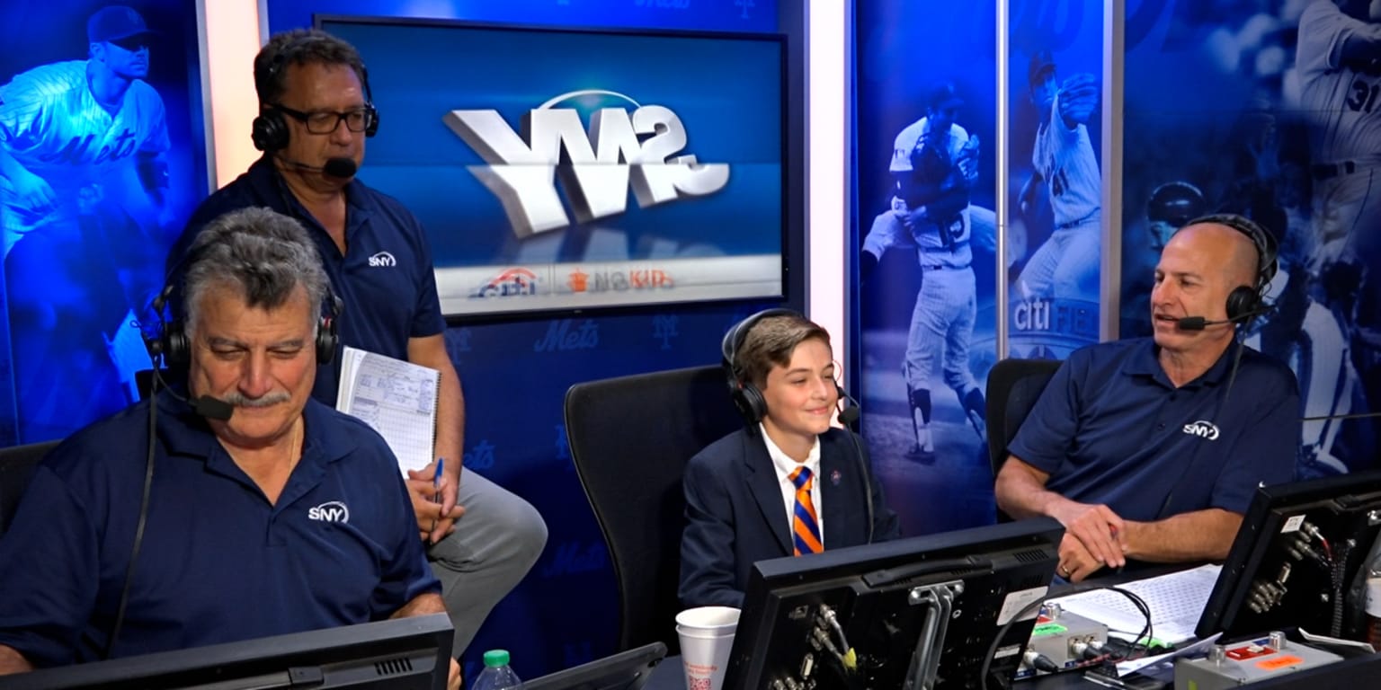 Mets kid broadcaster Eddie Kraus on SNY