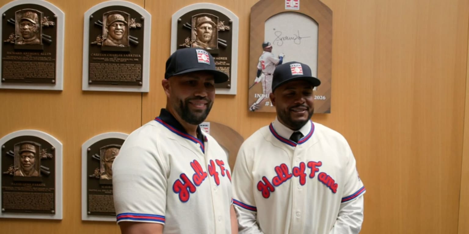 Carlos Beltrán, Andruw Jones visit Hall of Fame