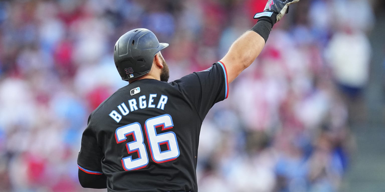 Jake Burger embracing role as leader in Marlins' clubhouse