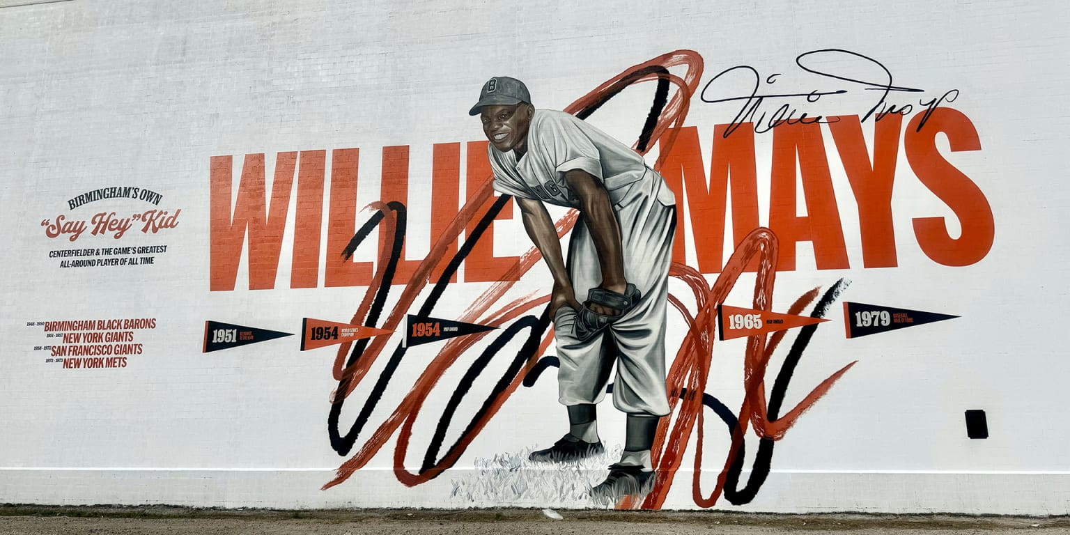 Willie Mays mural unveiled in Birmingham