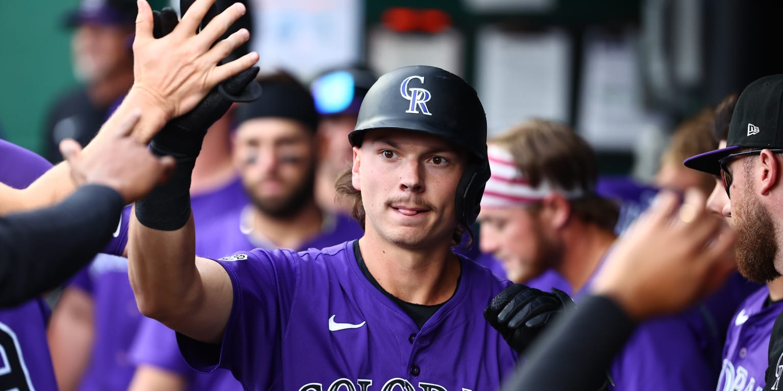Jordan Beck hits three home runs in doubleheader for Rockies