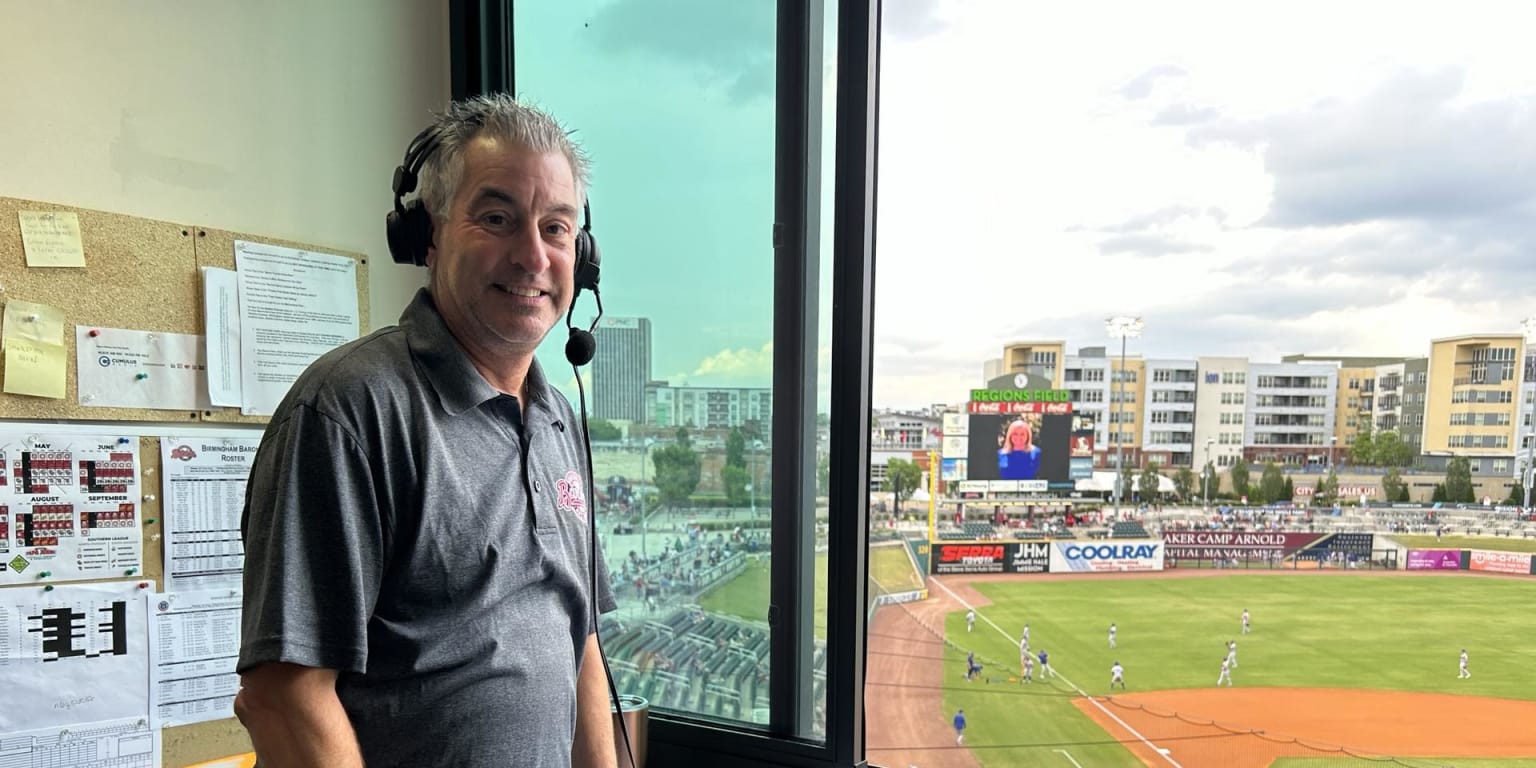Barons radio broadcaster Curt Bloom exits the booth in Double-A ...