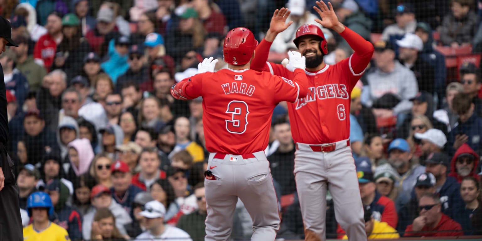 Ward tronó su 5to HR, pero los Angelinos fueron doblegados en Boston