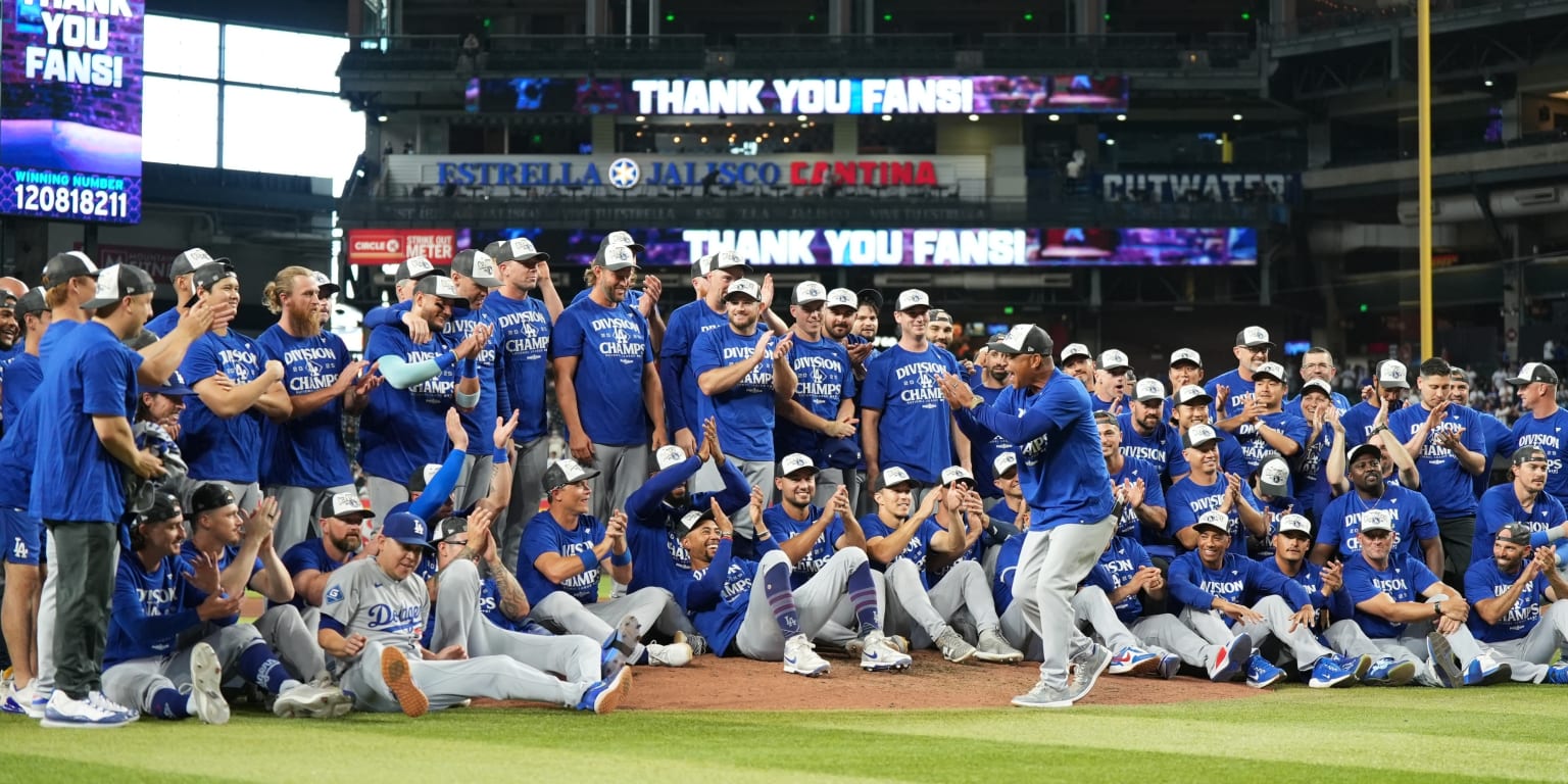 Dodgers win 2025 NL West division title