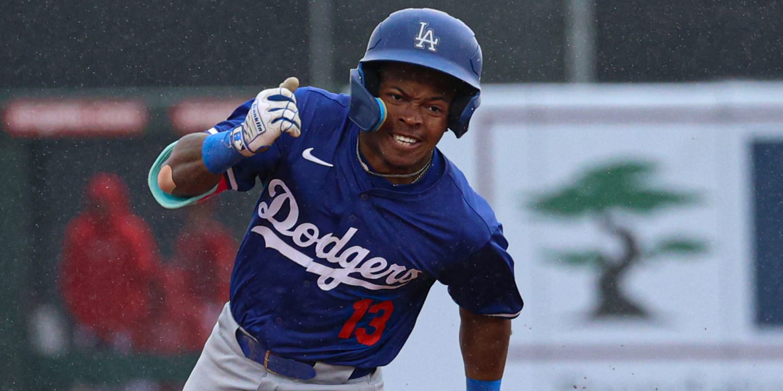 Kendall George building on speed in Dodgers' organization