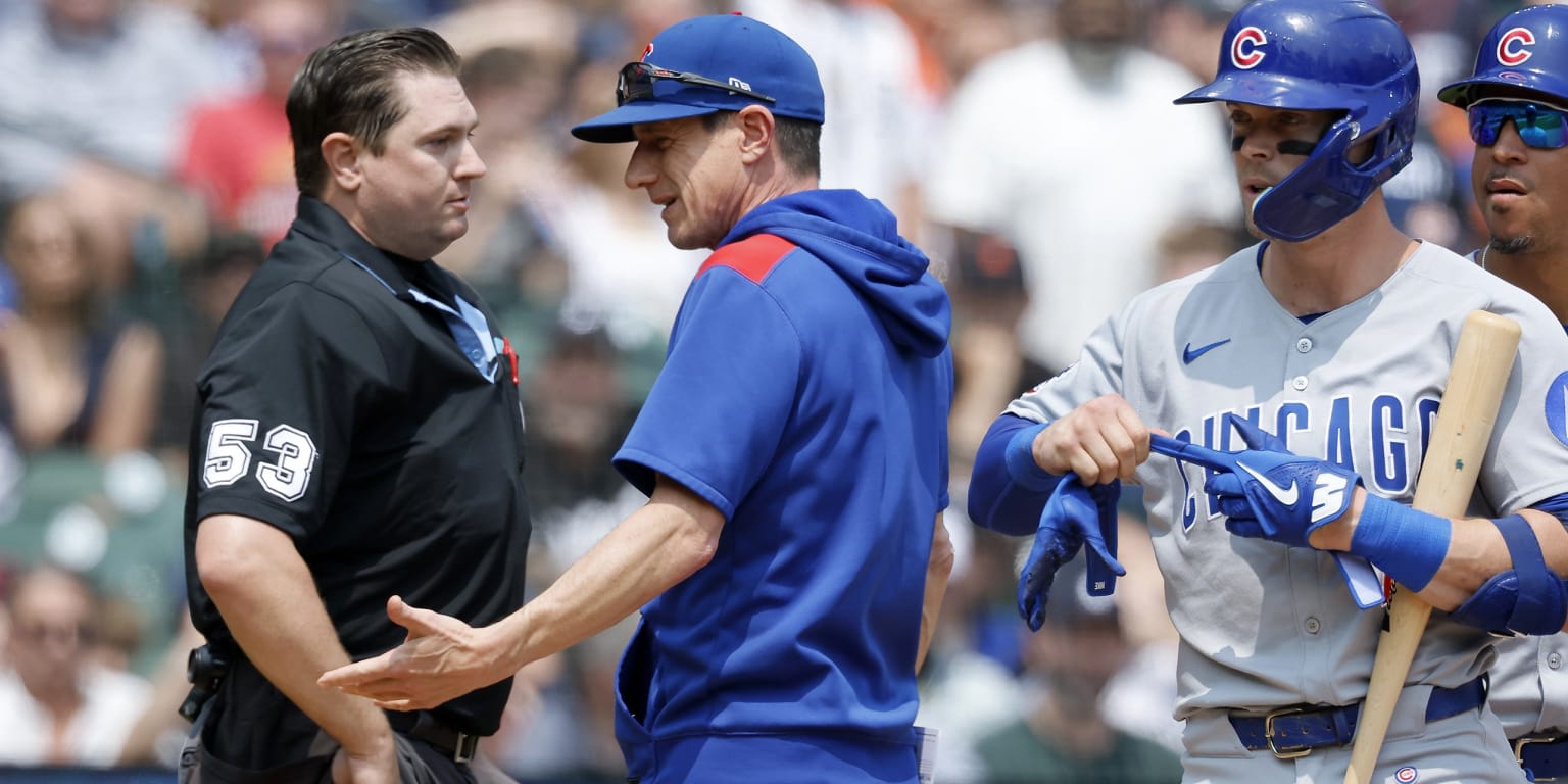 Nico Hoerner Craig Counsell ejected from finale vs. Tigers