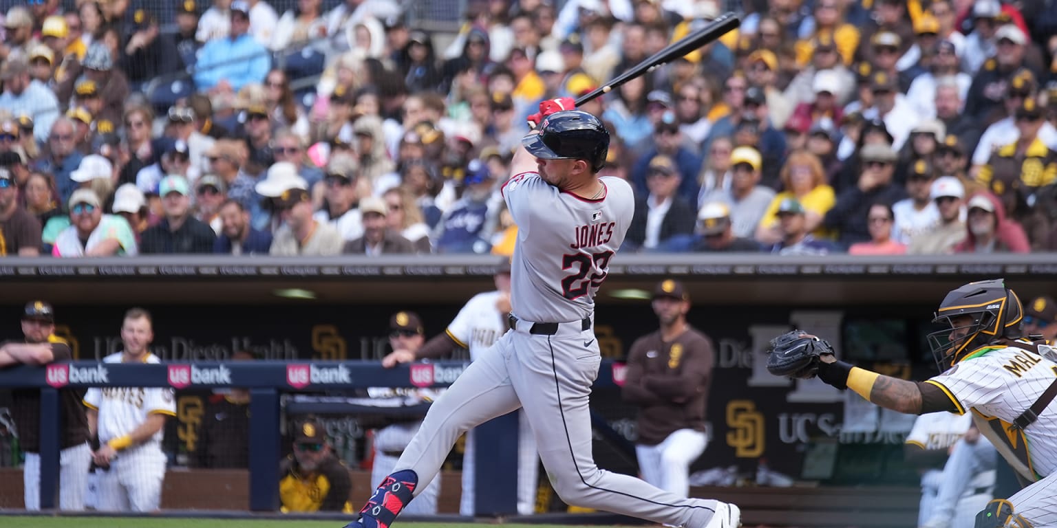 Nolan Jones silver lining as Guardians swept by Padres