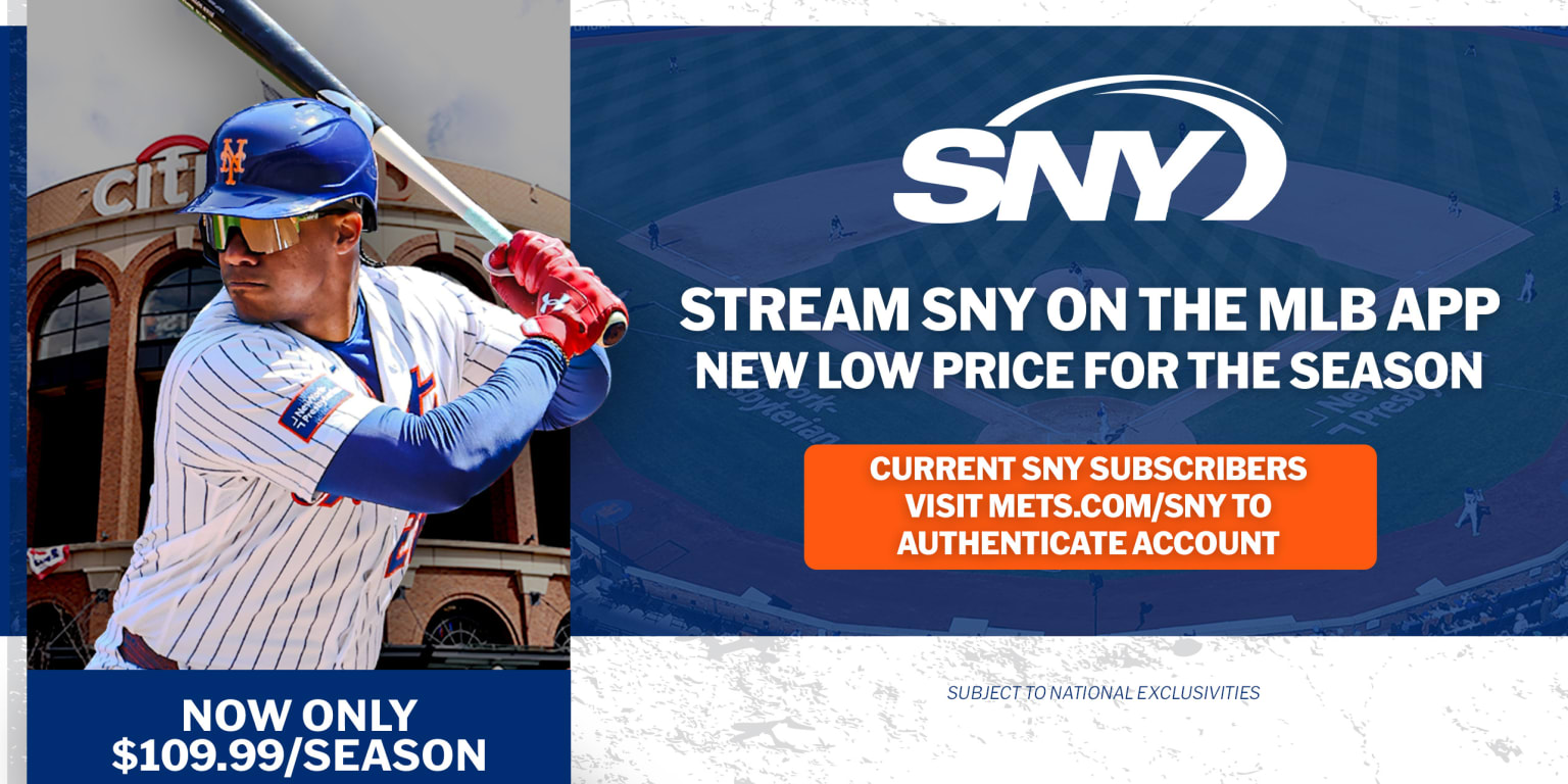 SNY, MLB streaming games for 2026