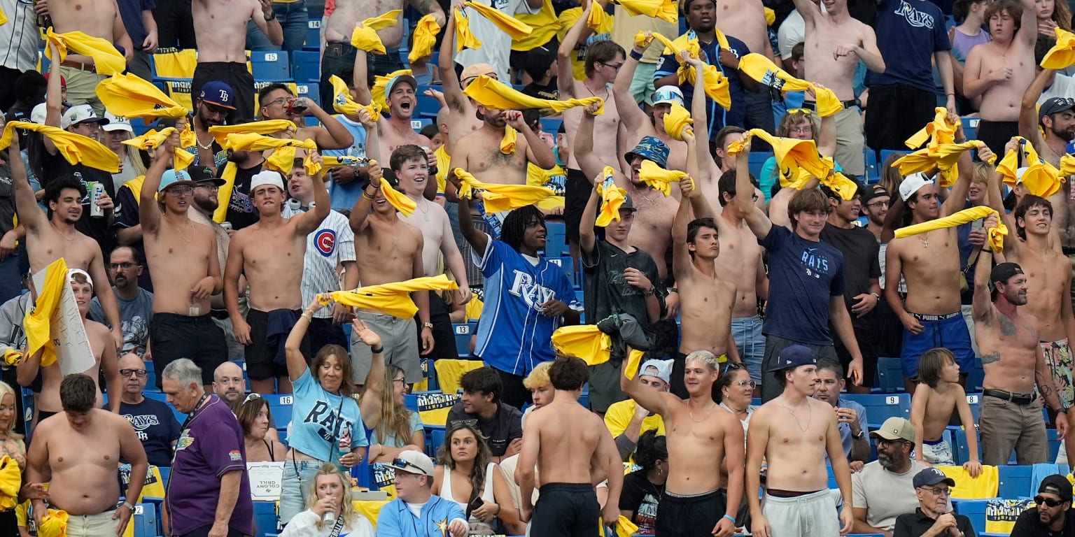 Brett Phillips joins Tarps Off action at Tropicana Field