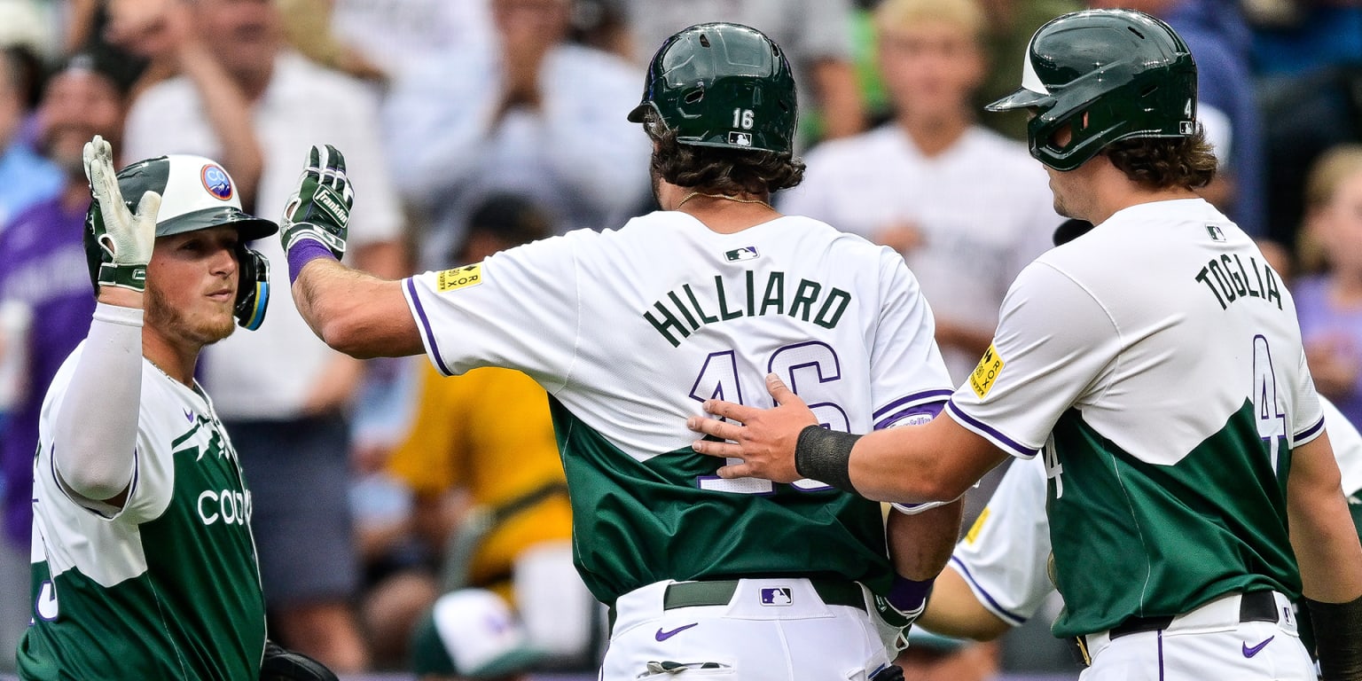 Sam Hilliard has career-high five RBIs vs. Braves