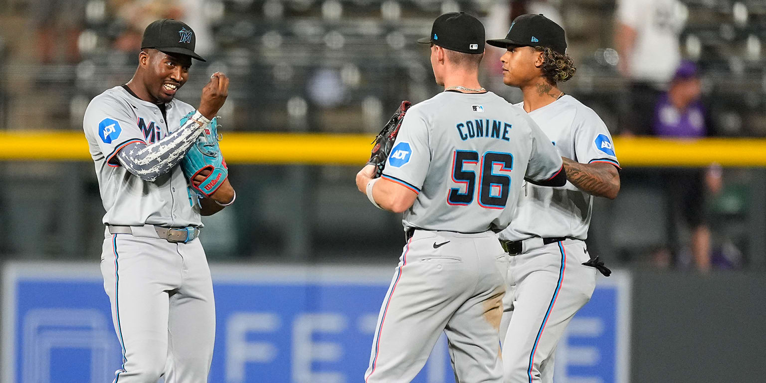 Griffin Conine, Marlins earn comeback win over Rockies