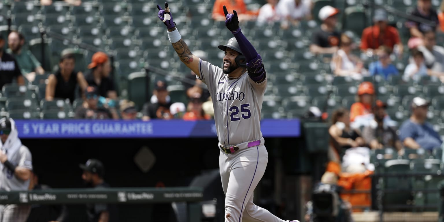 Warming Bernabel hits first career home run with Rockies
