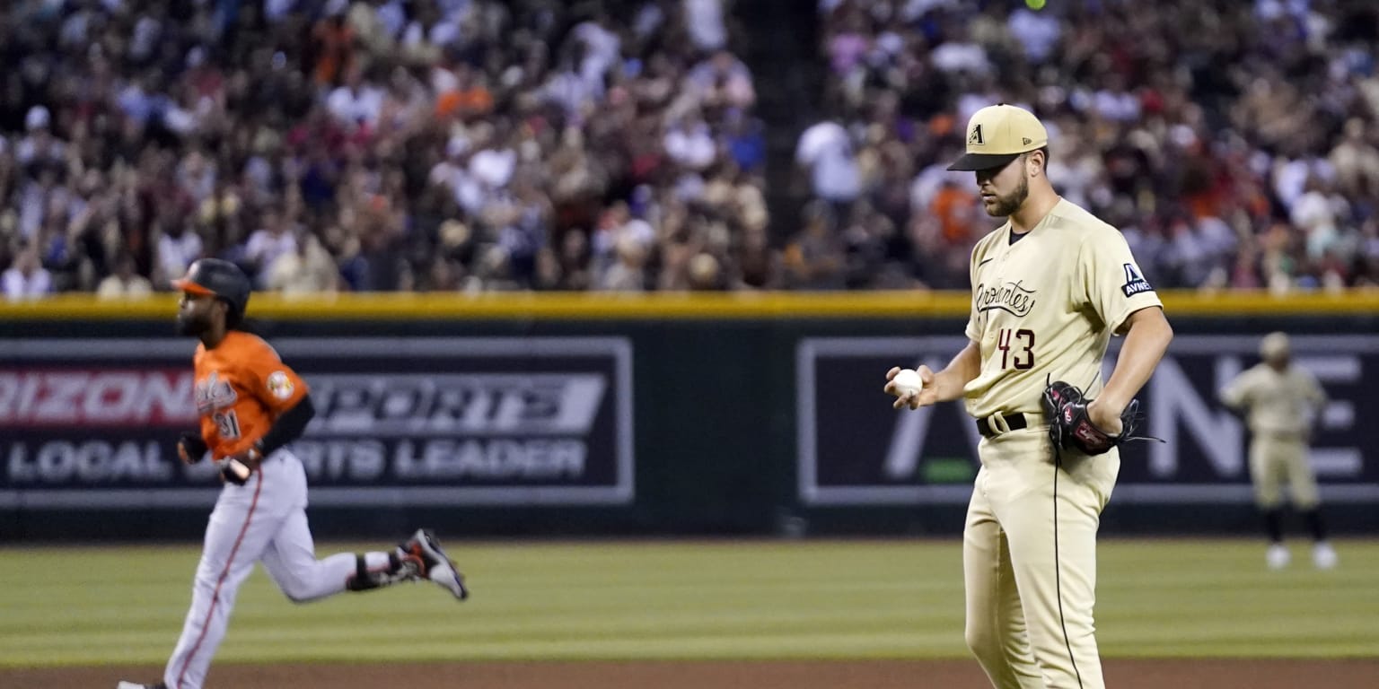 Slade Cecconi struggles in D-backs' loss to Orioles