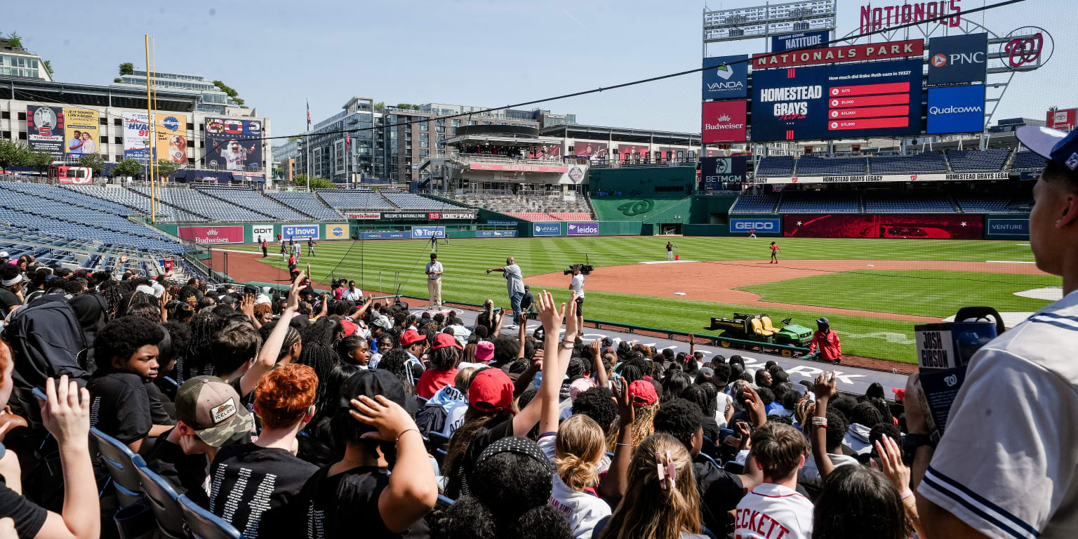 Washington Nationals Host DCPS Students for Homestead Grays Legacy ...