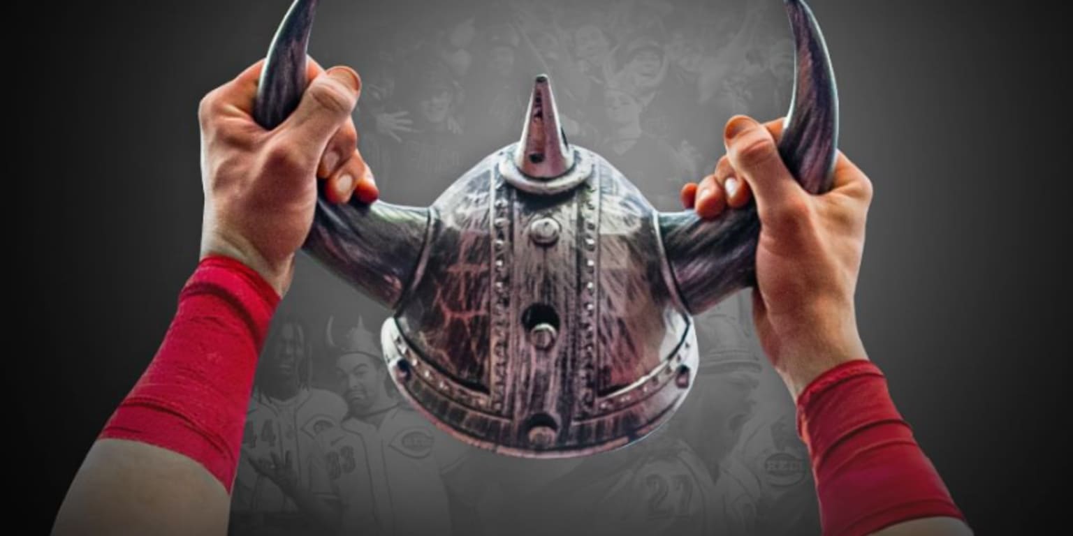 Reds change home run celebration from Viking helmet