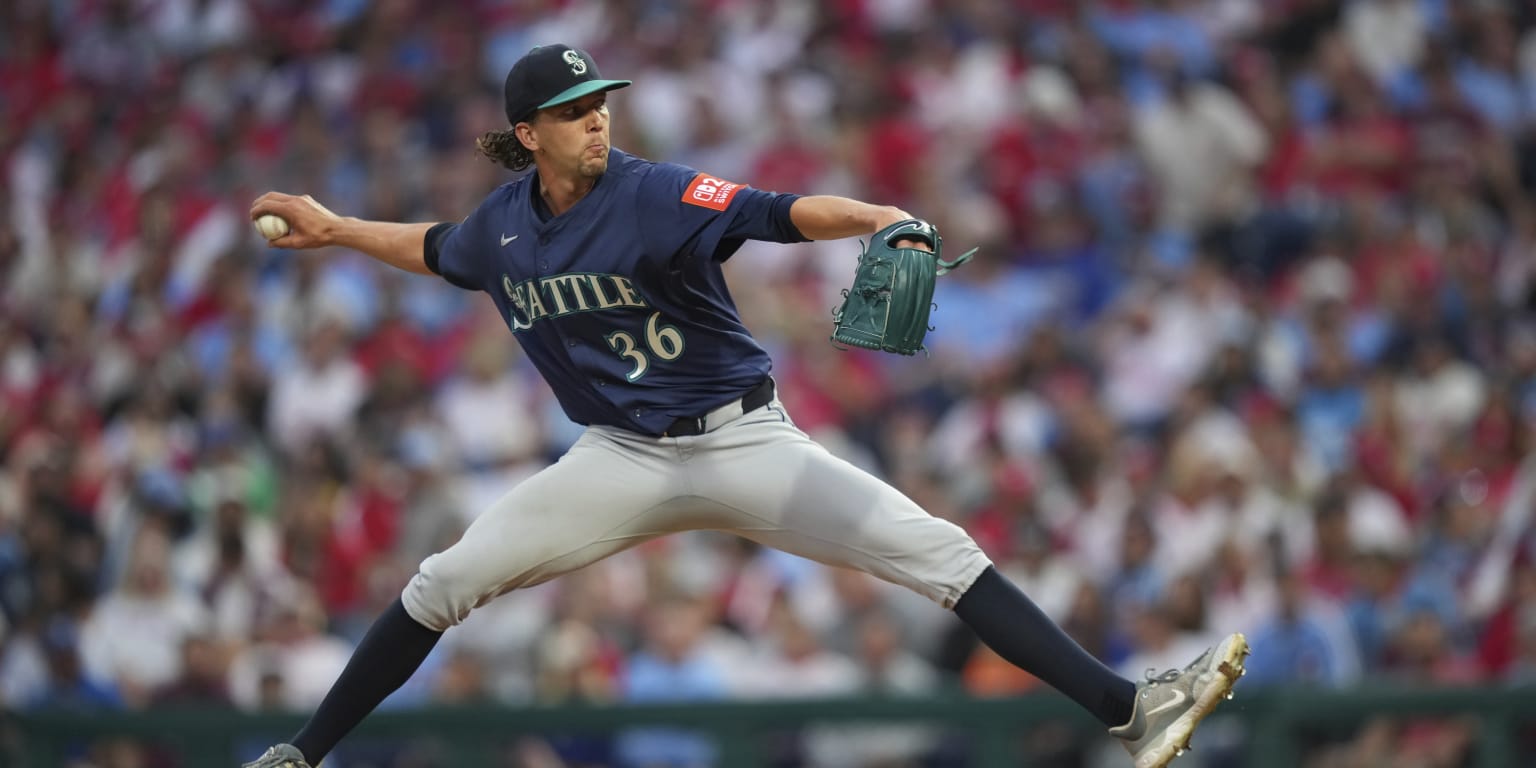 Logan Gilbert gets hit hard by Phillies in series opener