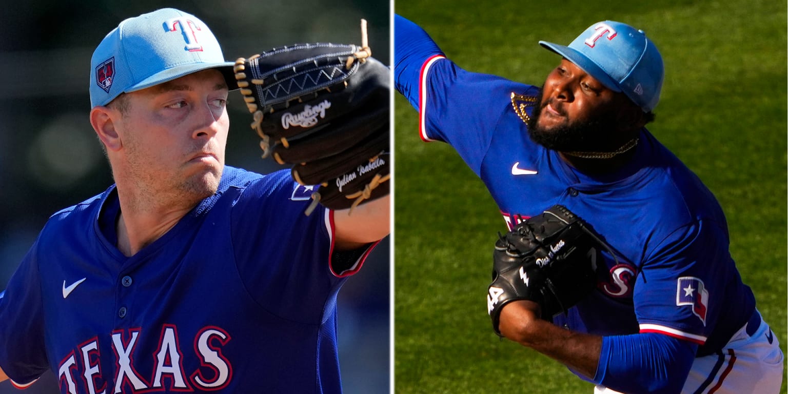 Adrian Sampson, Diego Castillo seeking roster spot with Rangers
