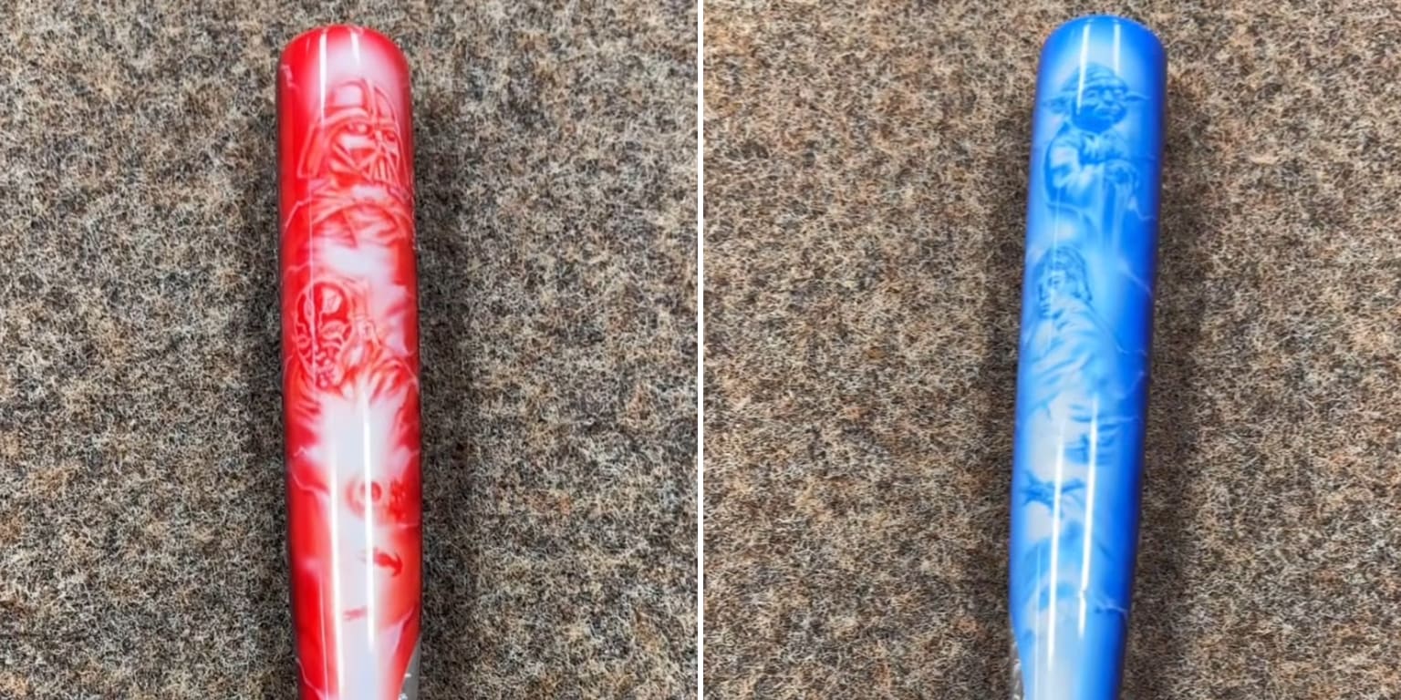 Gunnar Henderson shows off custom Star Wars Day bat