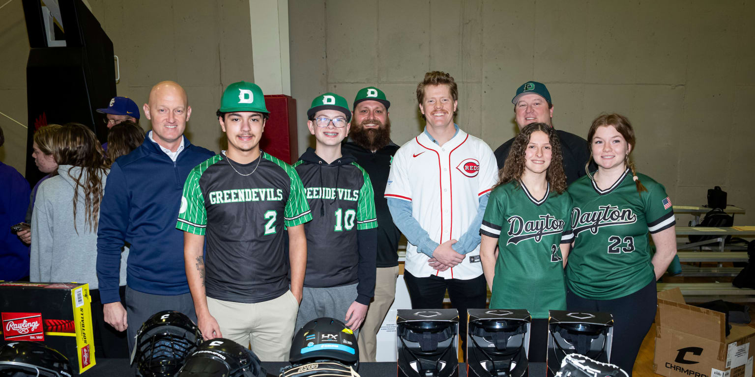 Reds Community Fund distributes youth baseball, softball equipment