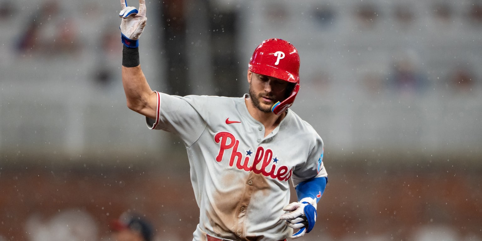 Trea Turner hits two home runs in Phillies' rout of Braves