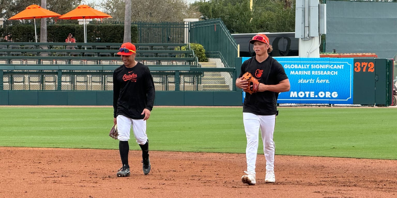 Jackson Holliday plays with Matt Holliday's teammate Kolten Wong