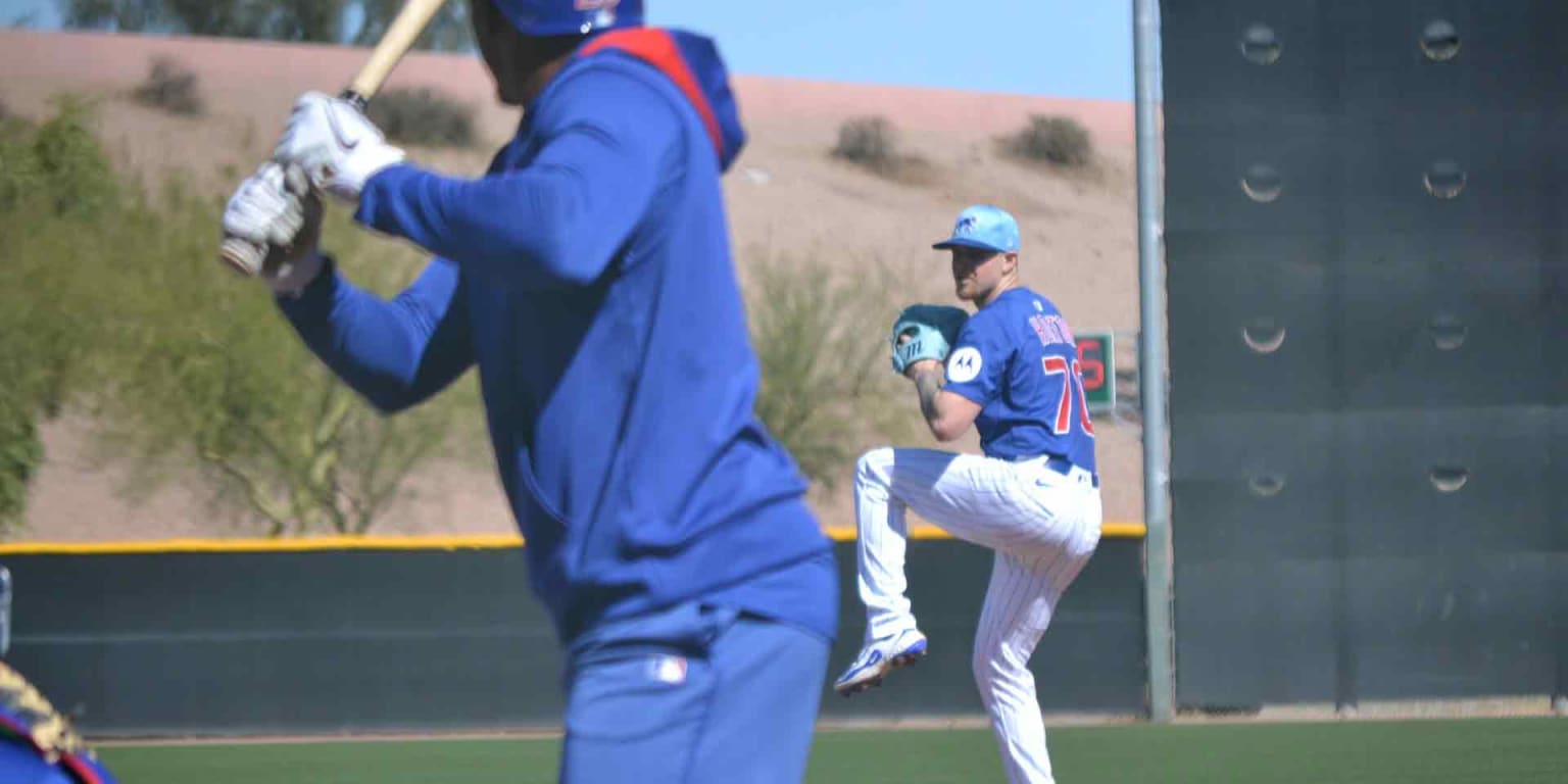 Cade Horton throws first bullpen session at Cubs Spring Training